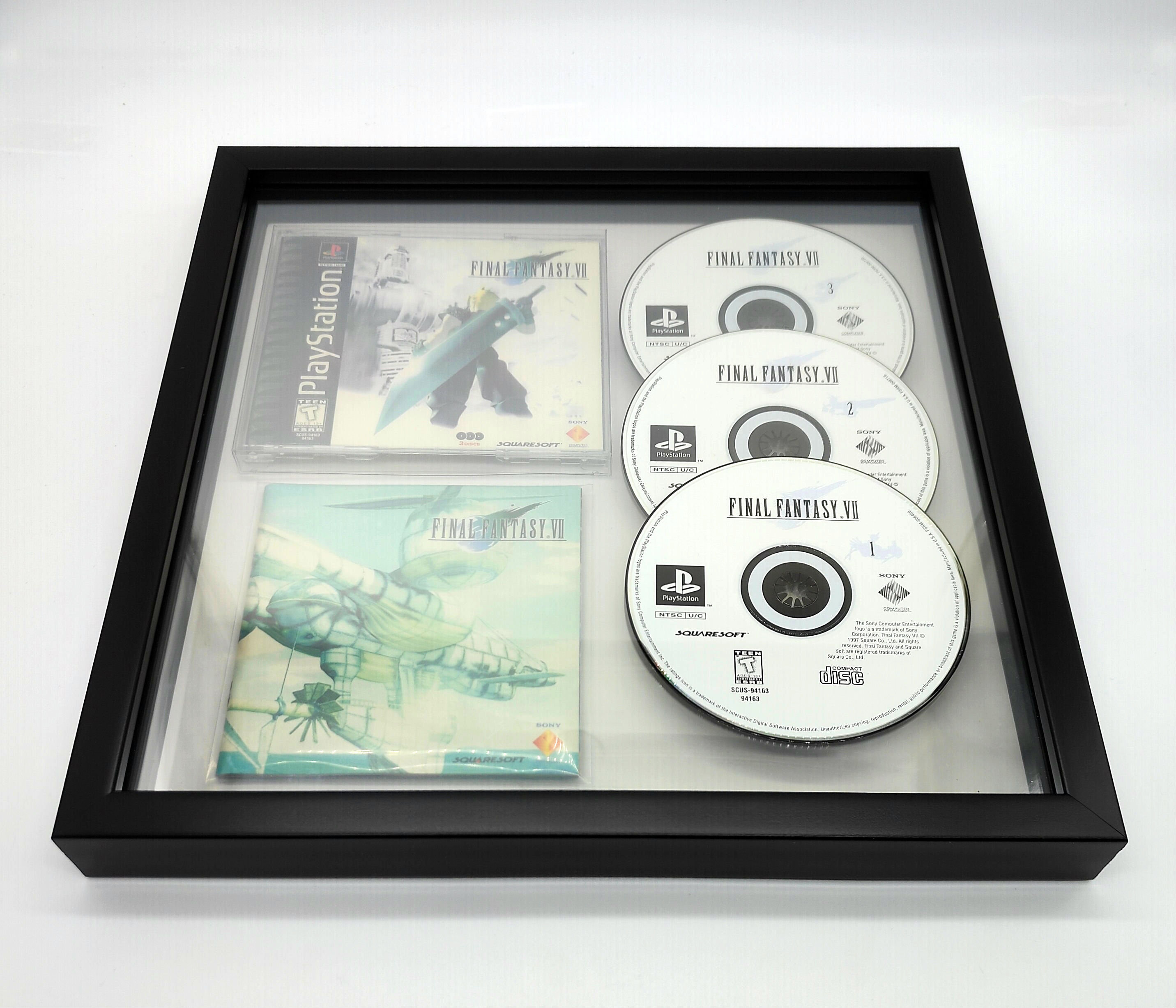 Final Fantasy 7 FF7 PS1 Framed 12x12 Video Game Shadowbox W/ Case ...