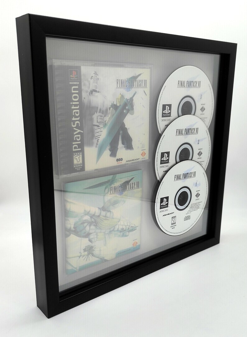 Final Fantasy 7 FF7 PS1 Framed 12x12 Video Game Shadowbox W/ Case ...