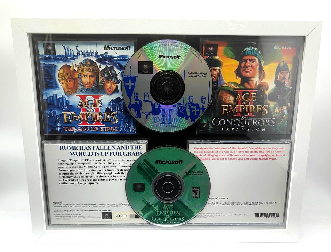 Age of Empires 2 and Conquerors Expansion Aoe2 Framed Video Game ...