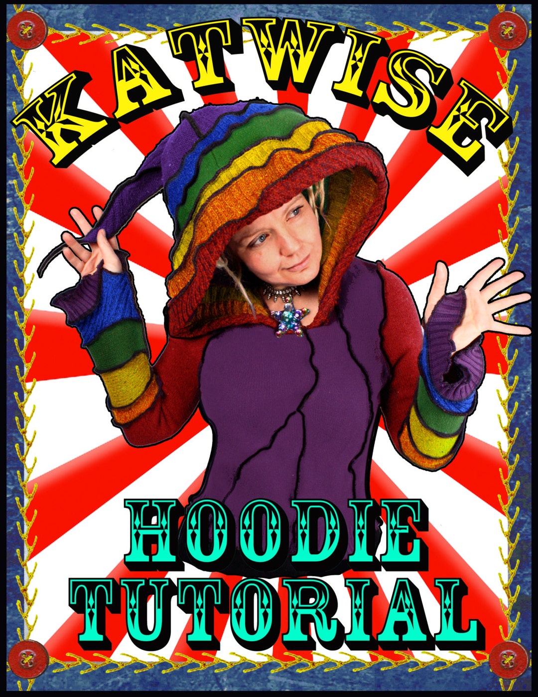 Hoodie Tutorial by Katwise - Make Your Own Upcycled Sweater - Ebook ...