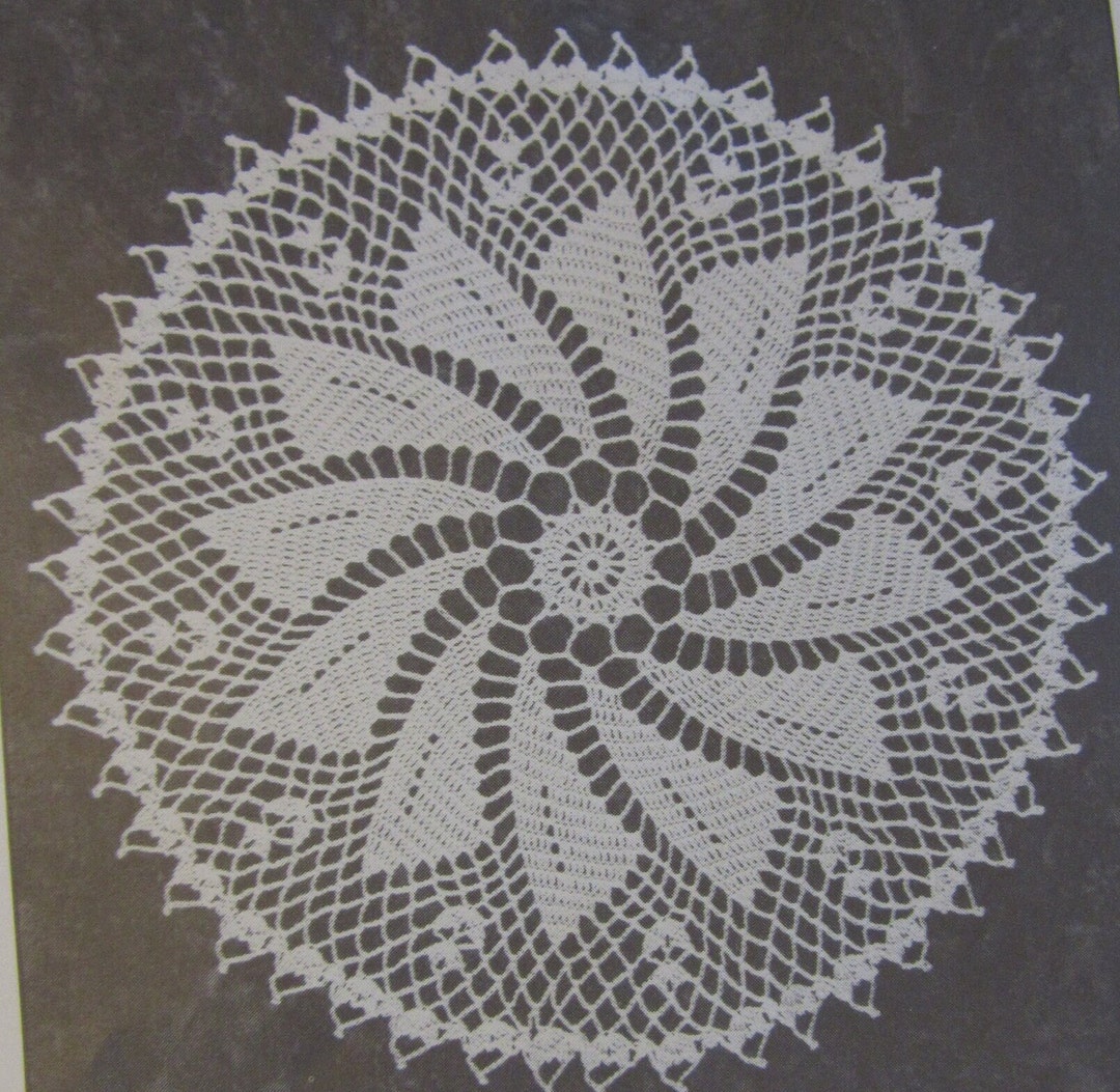 Pinwheel Cotton Doily Pattern, Crochet DIY Doilies, 16" Whirligig, PDF ...