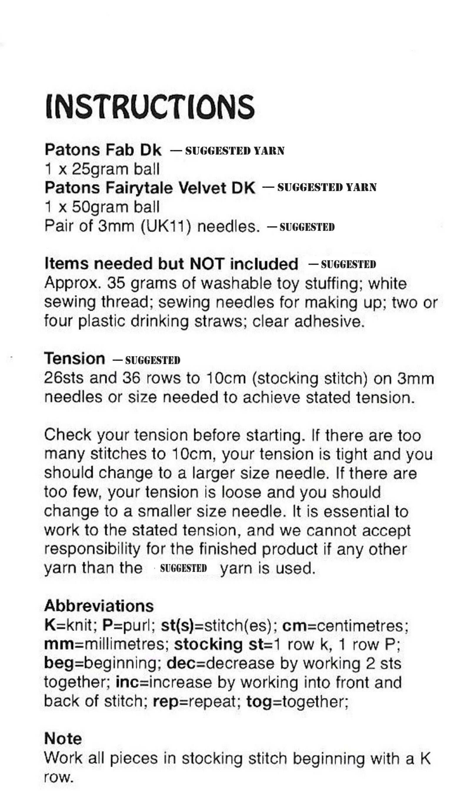 PDF Instant Download Shaun the Sheep Knitting Vintage Pattern 2007 ...