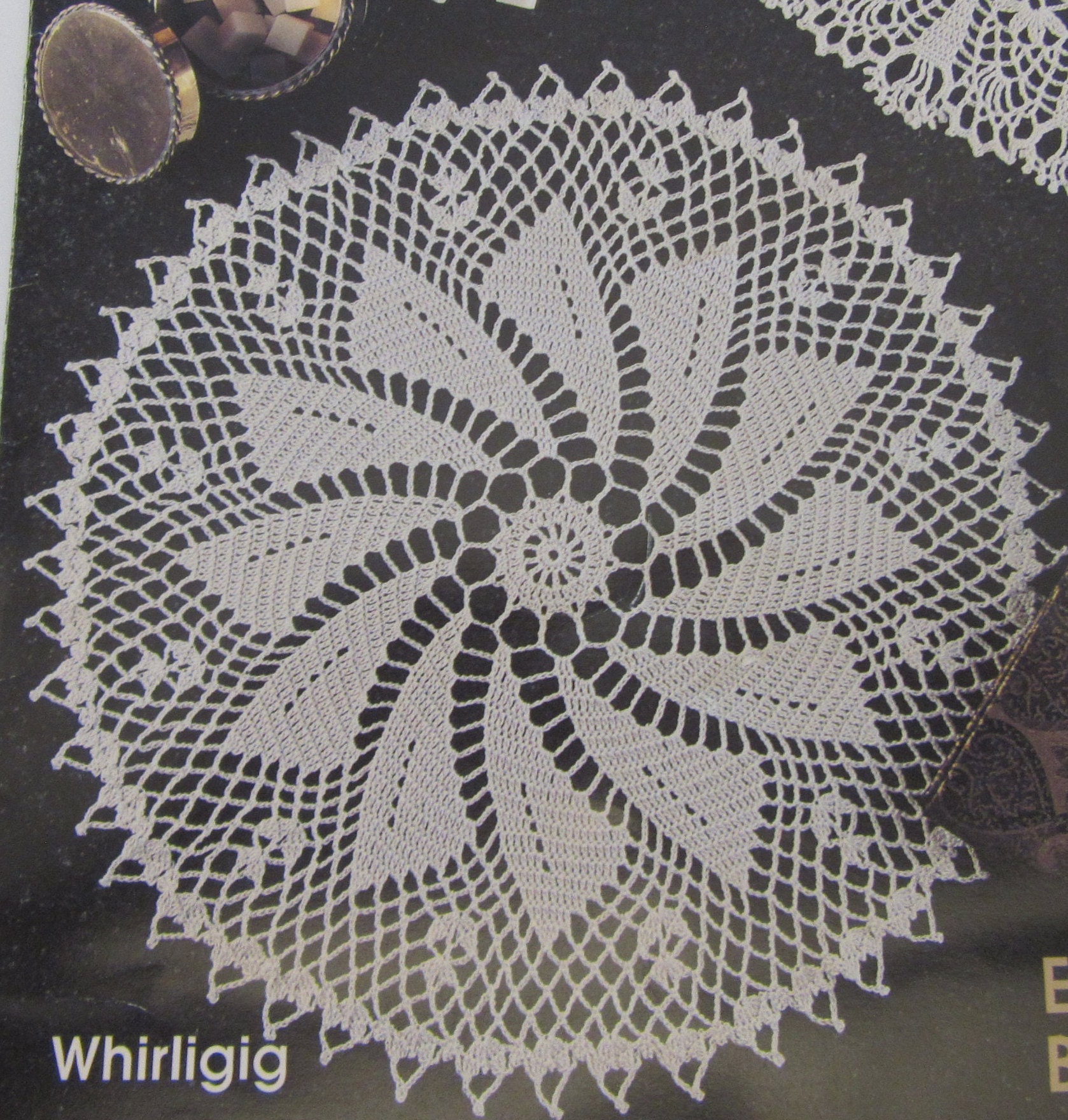 Pinwheel Cotton Doily Pattern, Crochet DIY Doilies, 16 Whirligig, PDF ...