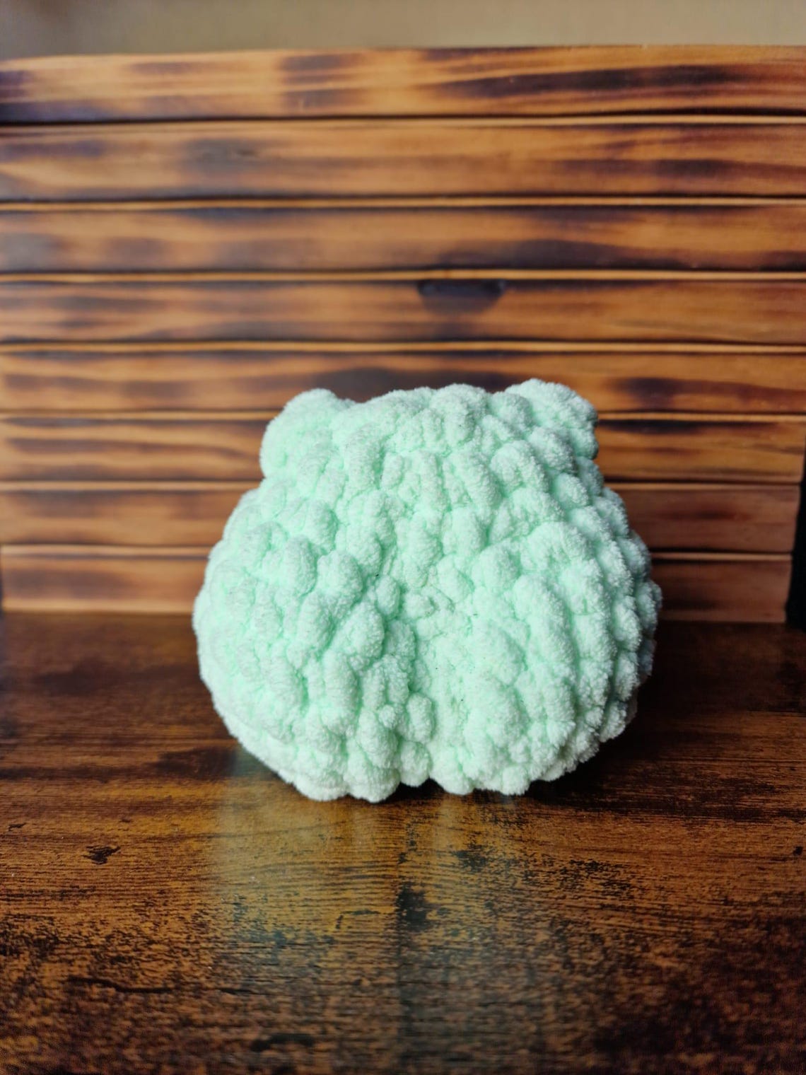 Amigurumi Crochet Fluffy Chenille Green Frog With Bum - Etsy