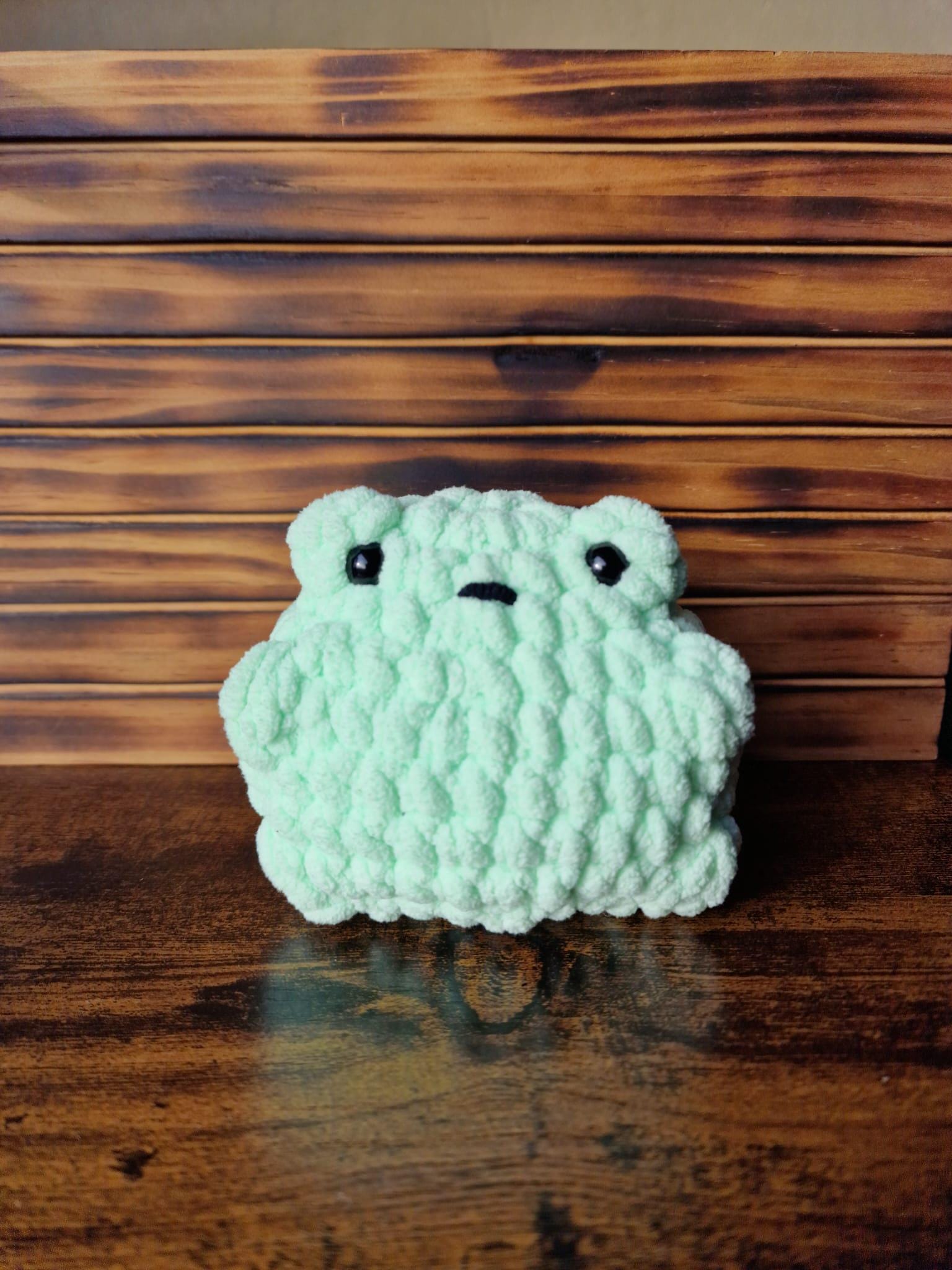 Amigurumi Crochet Fluffy Chenille Green Frog With Bum - Etsy