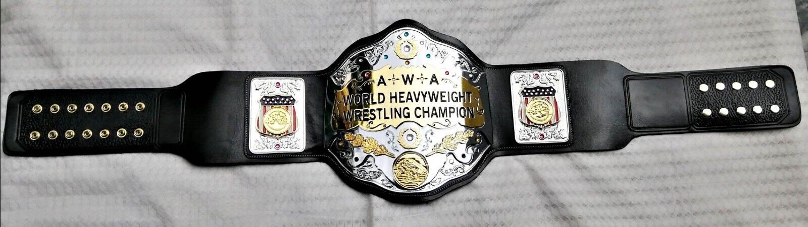 Awa World Heavyweight Championship Belt in Metal Dual Plated Premium ...