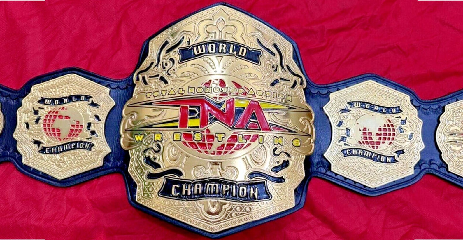 New TNA World Heavyweight Wrestling Championship Replica Title Belt ...