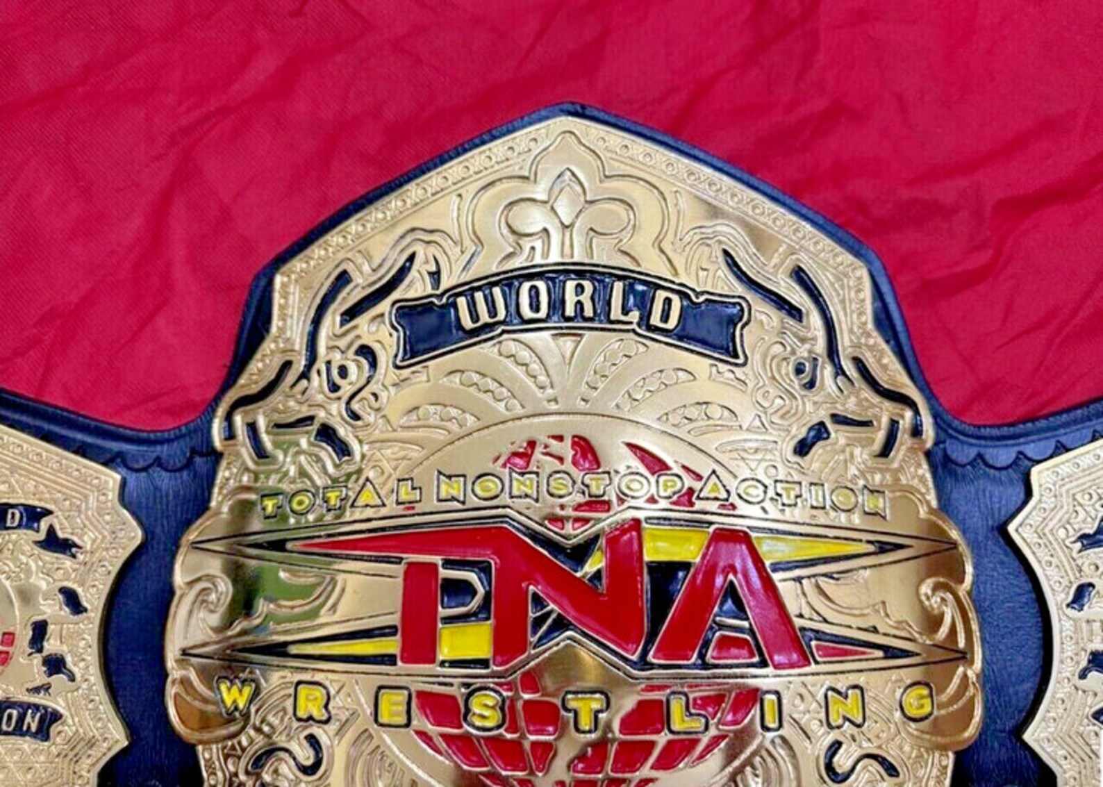 New TNA World Heavyweight Wrestling Championship Replica Title Belt ...
