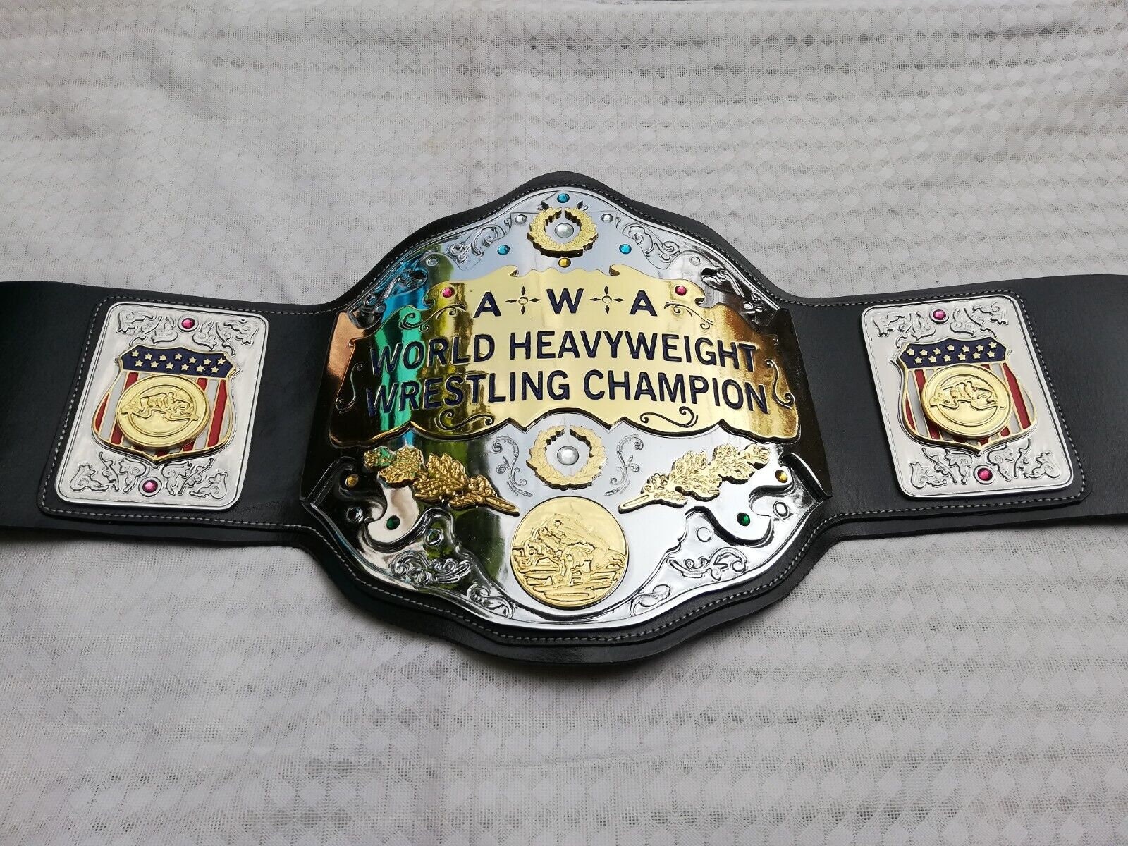 Awa World Heavyweight Championship Belt in Metal Dual Plated Premium ...