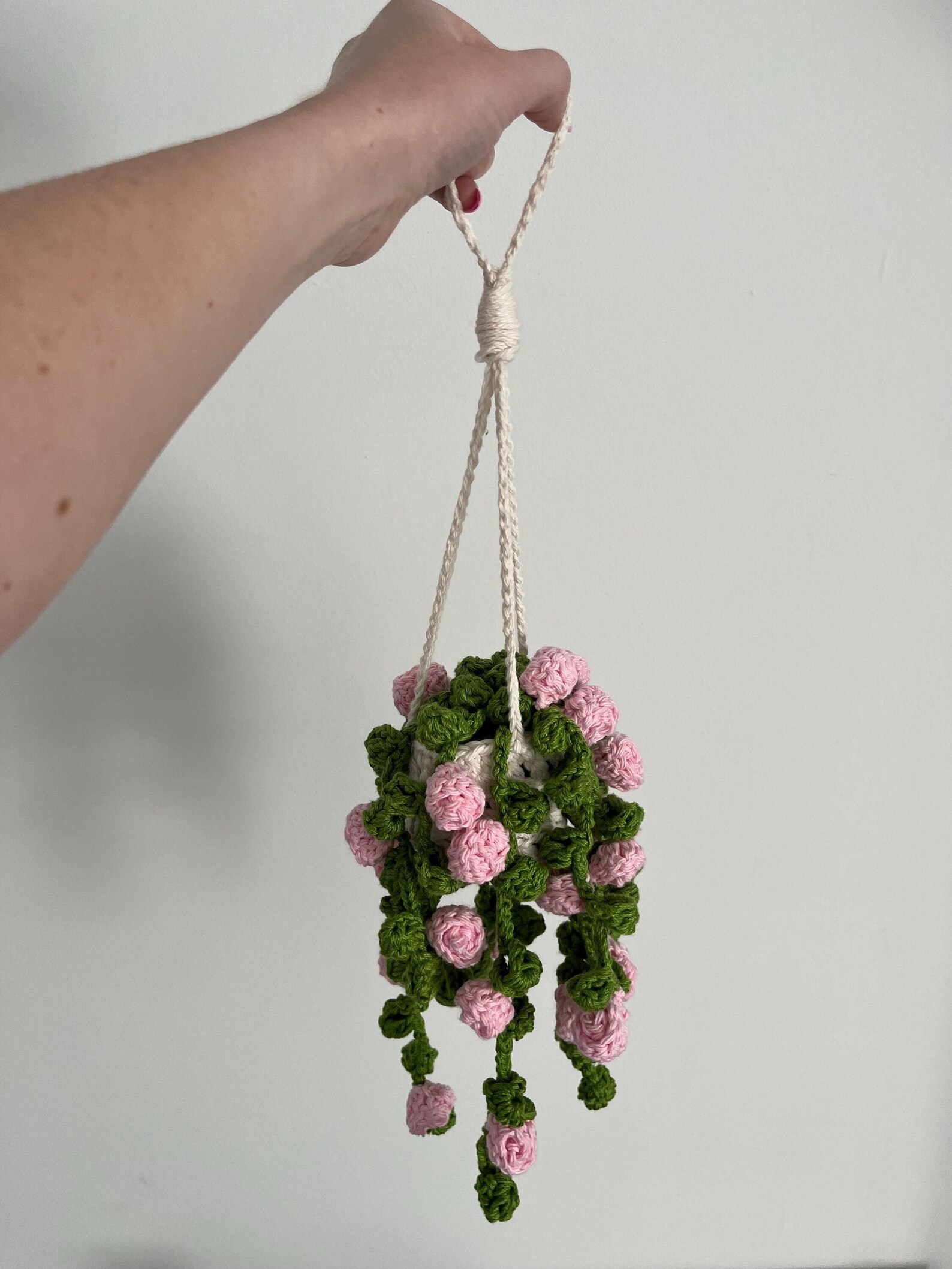 Crochet Hanging String of Pearls - Etsy