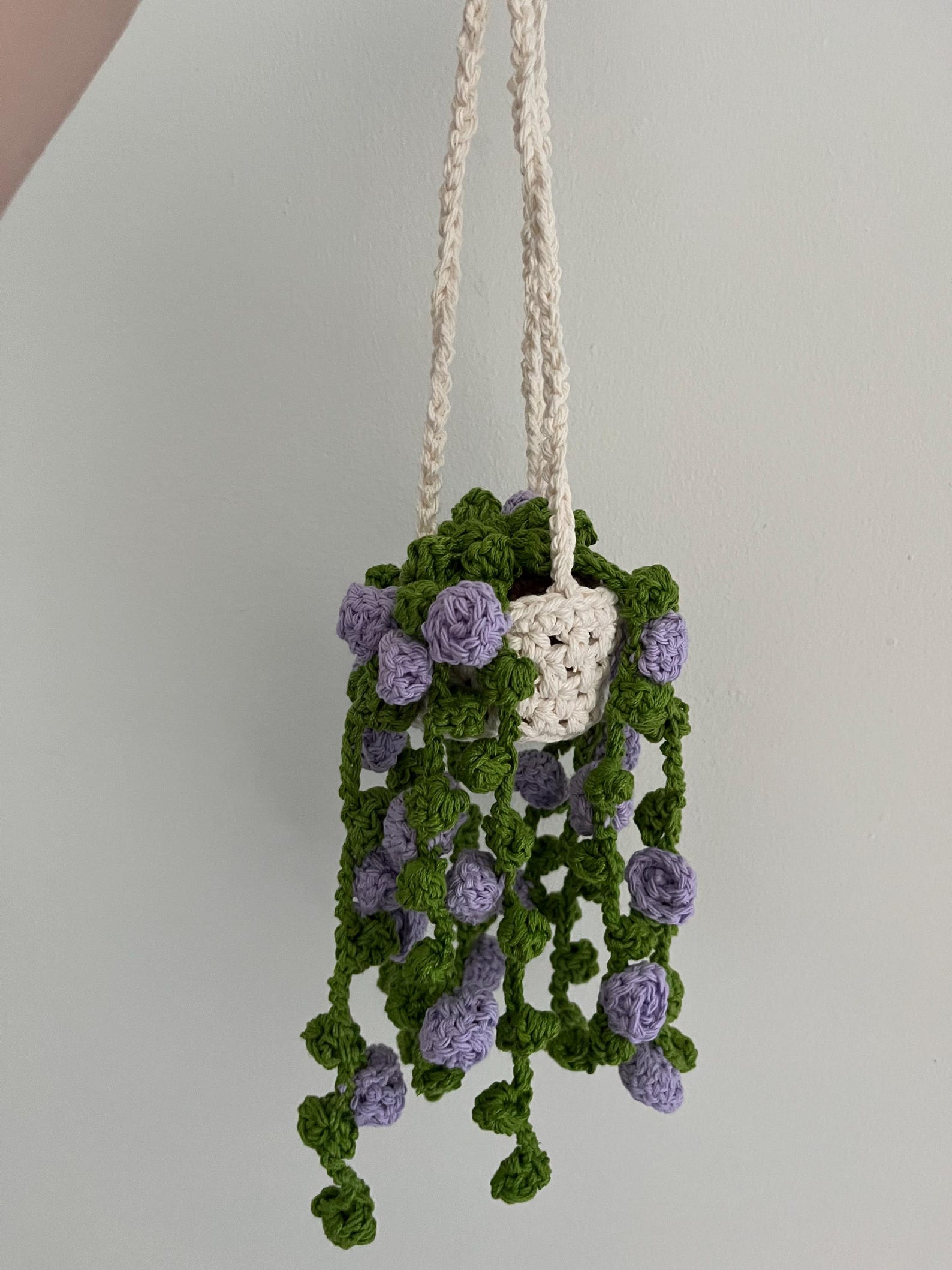 Crochet Hanging String of Pearls - Etsy
