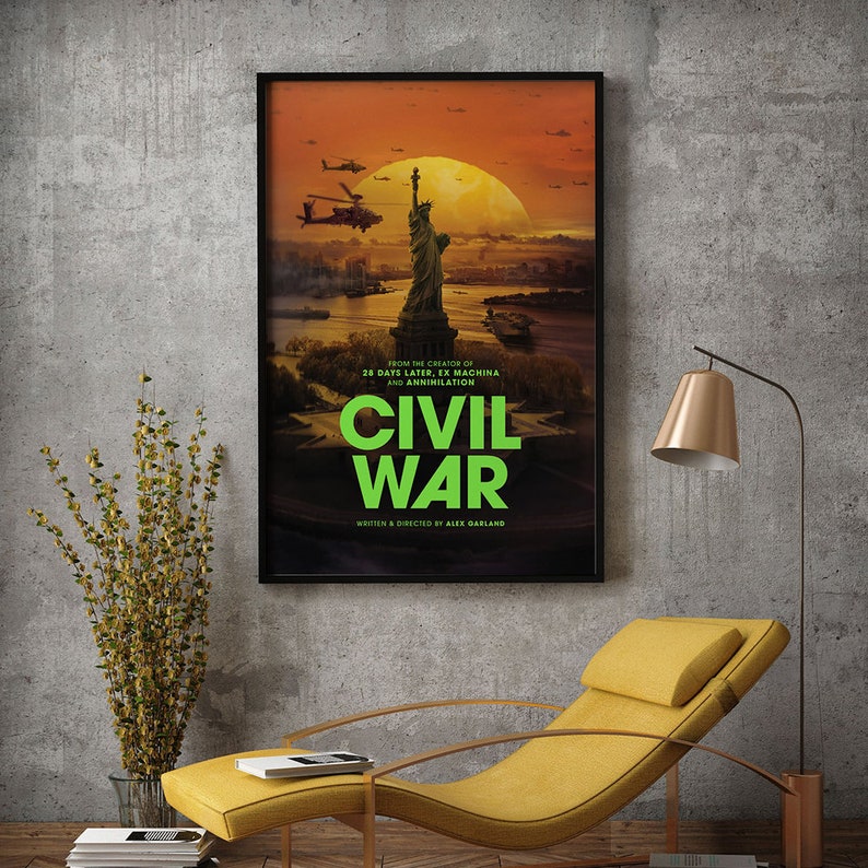Civil War Movie Poster Film Fan Collectibles Vintage Movie Poster Home ...