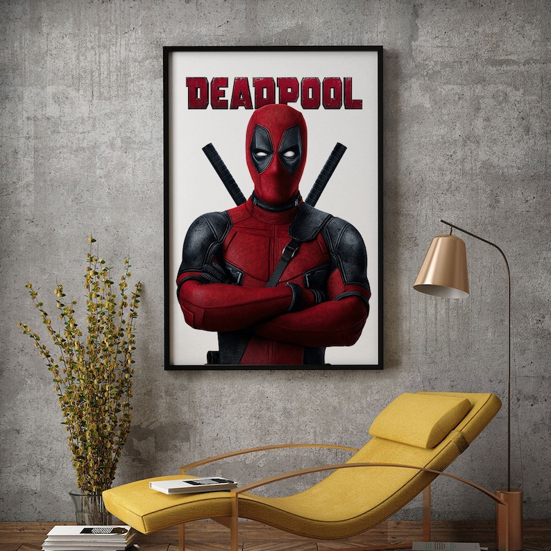 Deadpool Movie Poster Film Fan Collectibles Vintage Movie Poster Home ...