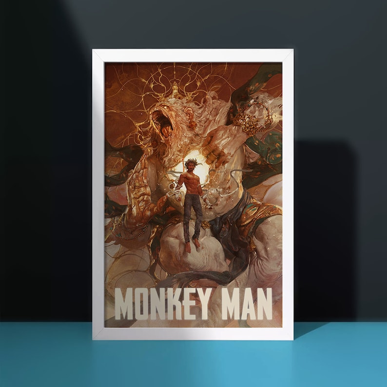 Monkey Man Movie Poster Film Fan Collectibles Vintage Movie Poster Home ...