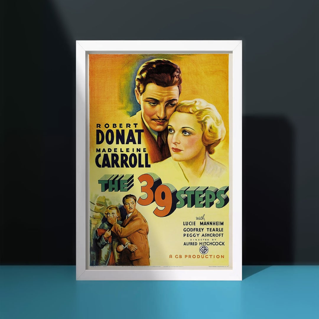 The 39 Steps Movie Poster Film Fan Collectibles Vintage Movie Poster ...