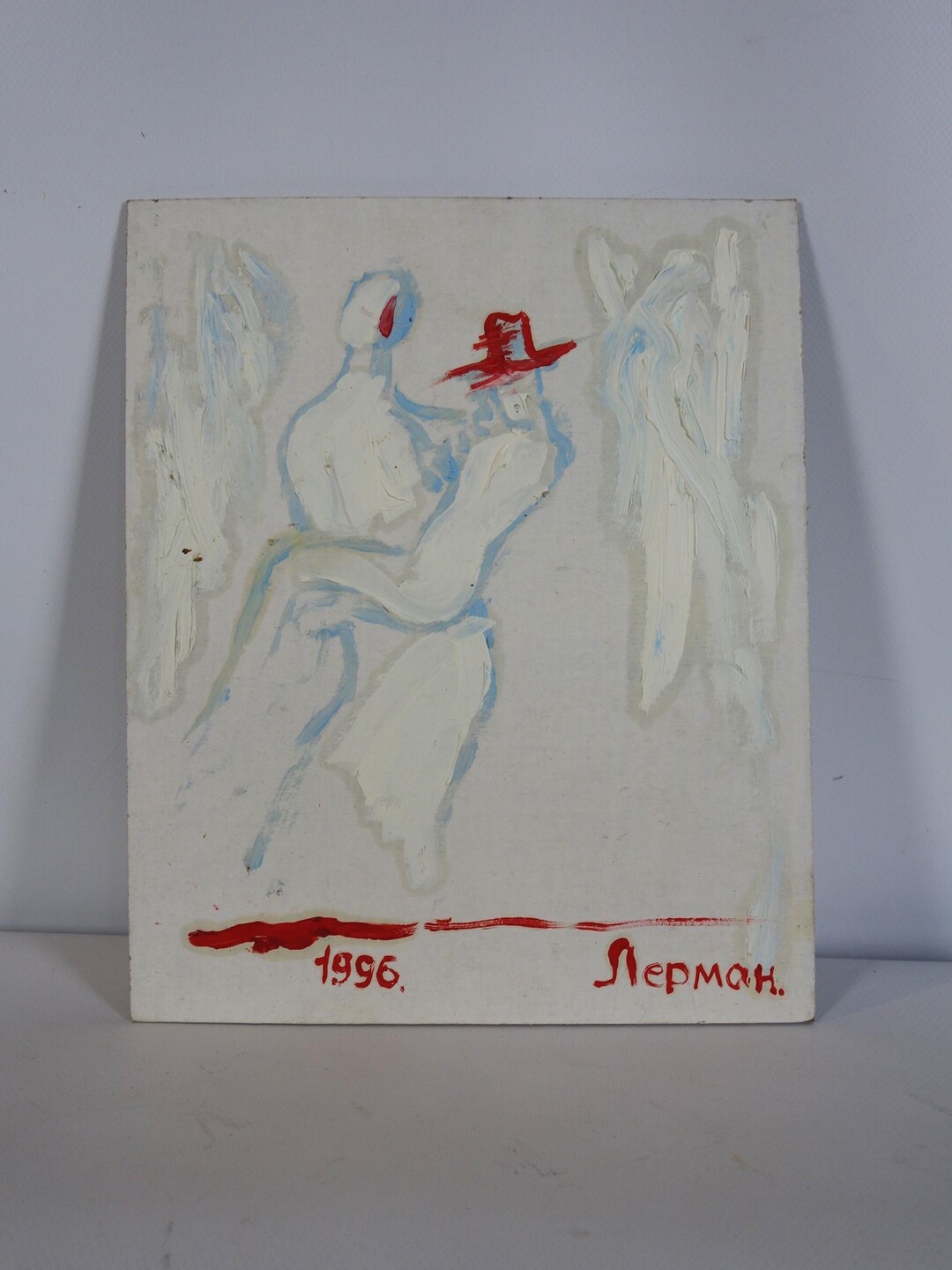 Lovers Oil Painting Cardboard, Original Art Work, Ukrainian Artist ...