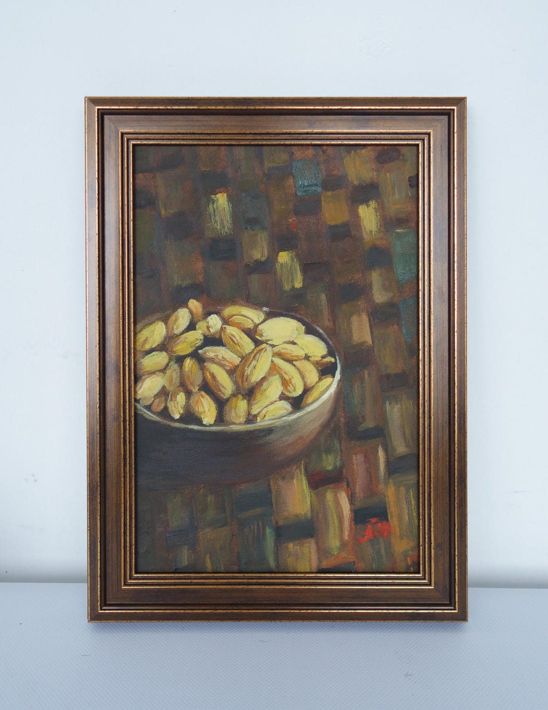 Kitchen Oil Painting on Canvas, Original Art Work, Ukrainian Small ...