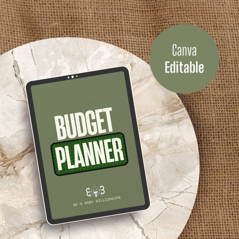 Digital Budget Planner Printable Bundled Planner Template iPad Editable ...