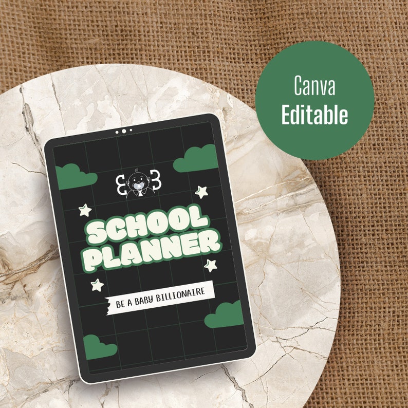 Digital School Planner Printable Bundled Planner Template iPad Editable ...