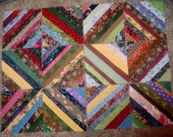 String Pieced Quilt - Etsy