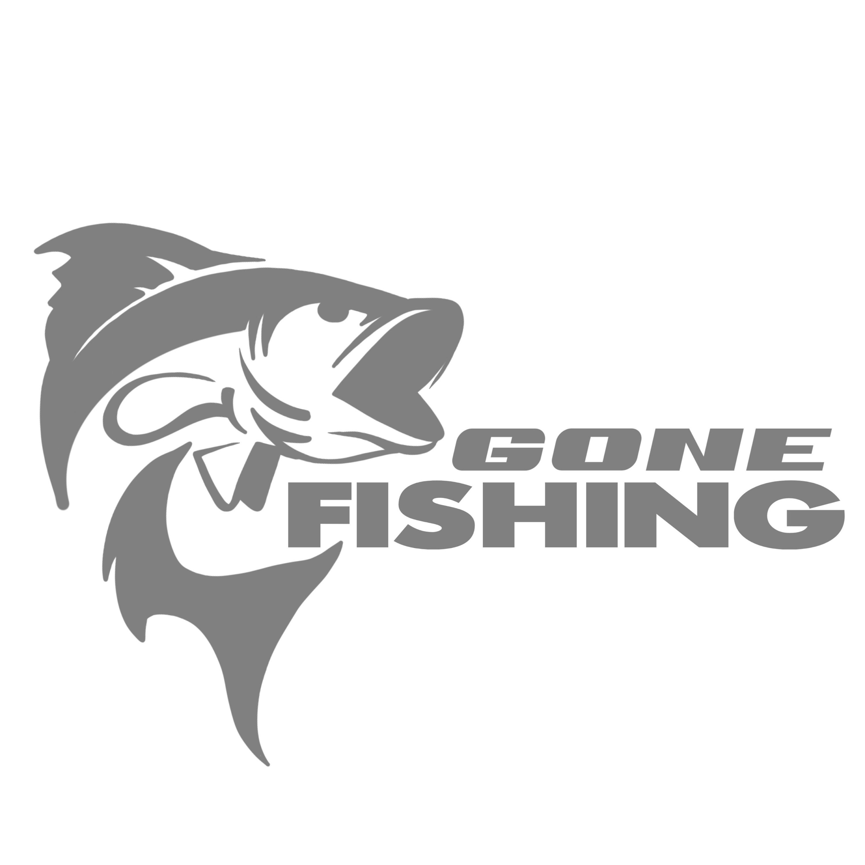 Gone Fishing Decal - Etsy