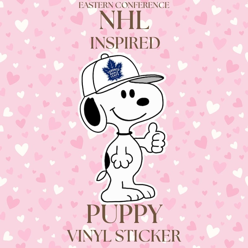 Hockey Snoopy Stickers - Etsy
