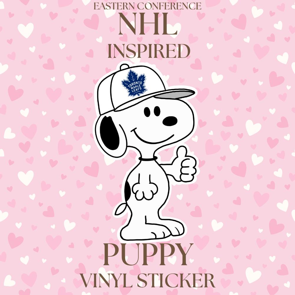 NHL 2025 Eastern Conference Teams Inspired Puppy Vinyl Sticker | Ice ...
