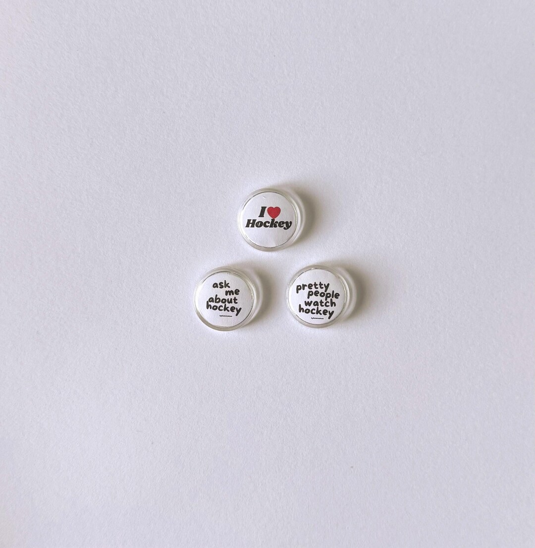 NHL Acrylic Pin | Hockey Button|badge - Etsy