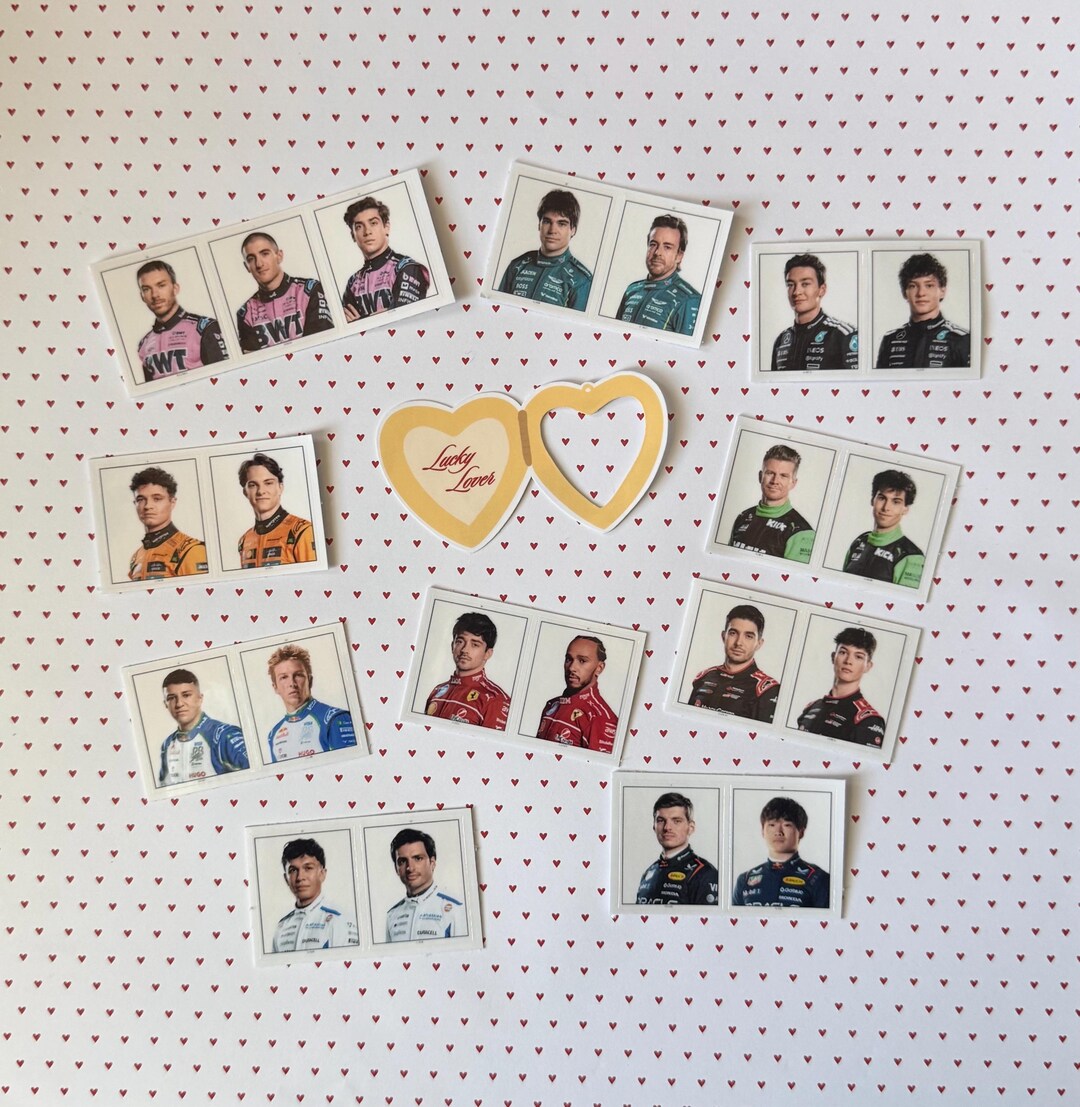 Lucky Lover Locket | F1 Inspired Vinyl Sticker | Locket and Formula 1 ...