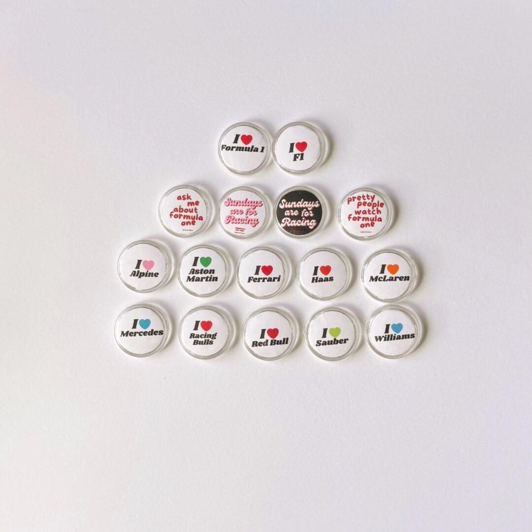 Formula 1 Acrylic Pin | F1 Button|badge - Etsy