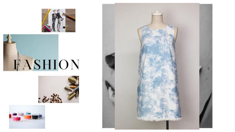 Sleeveless Denim Dress Patterns Sewing PDF Digital Goods DIY - Etsy