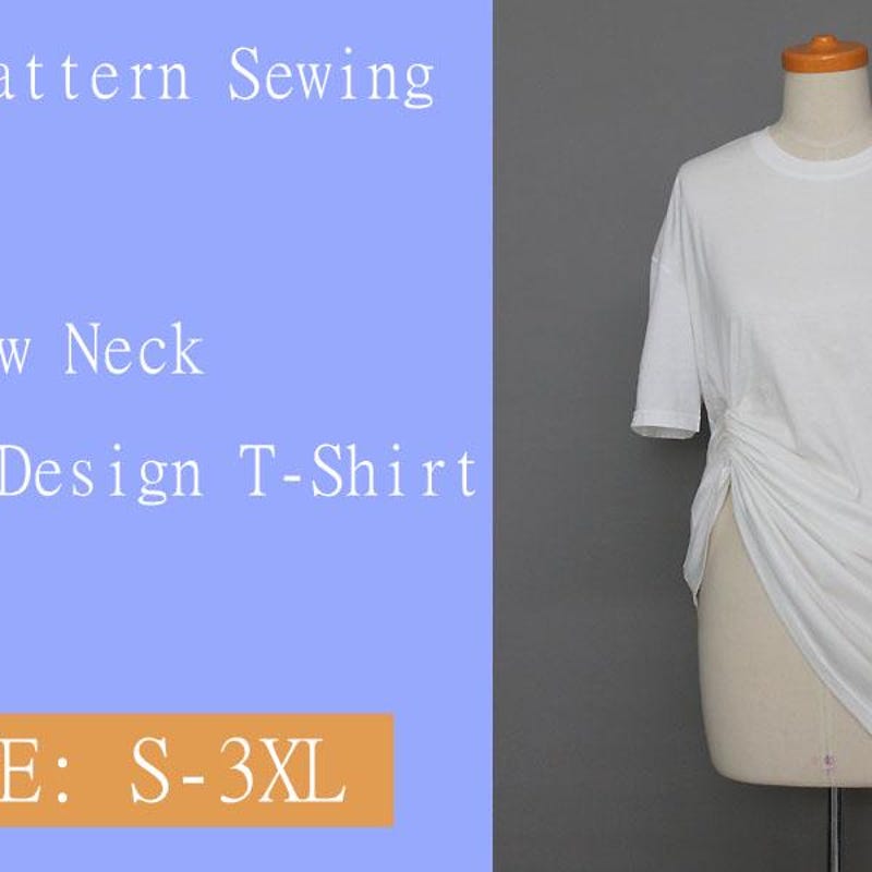 White Round Neck T Shirt - Etsy