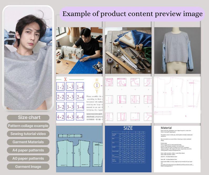 Strappy Backless Dress Patterns Sewing PDF Digital Goods DIY Size 4XL ...