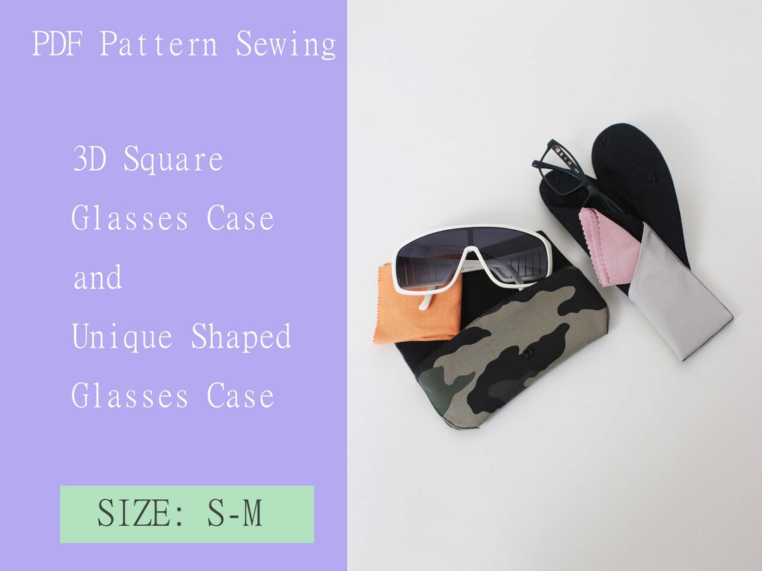 Sunglasses 3D Square Glasses Case and Unique Shaped Glasses Case ...