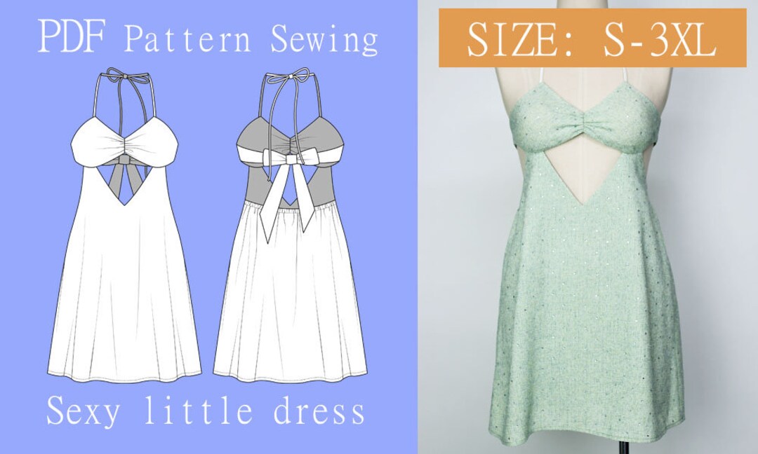 Tweed Dress. Sexy Little Dress Patterns Sewing PDF Digital Goods DIY - Etsy