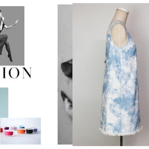 Sleeveless Denim Dress Pattern Sewing Pdf-digital Goods DIY Size S-L - Etsy