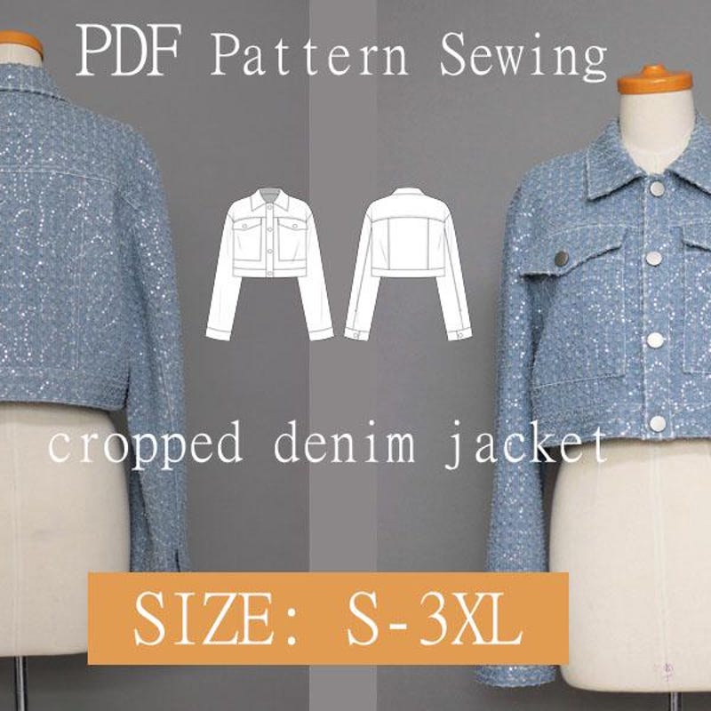 Crop Jacket Pattern - Etsy