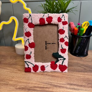 Handmade Punch Needle Picture Frame | Home Decor | 4x6 Picture Frame ...