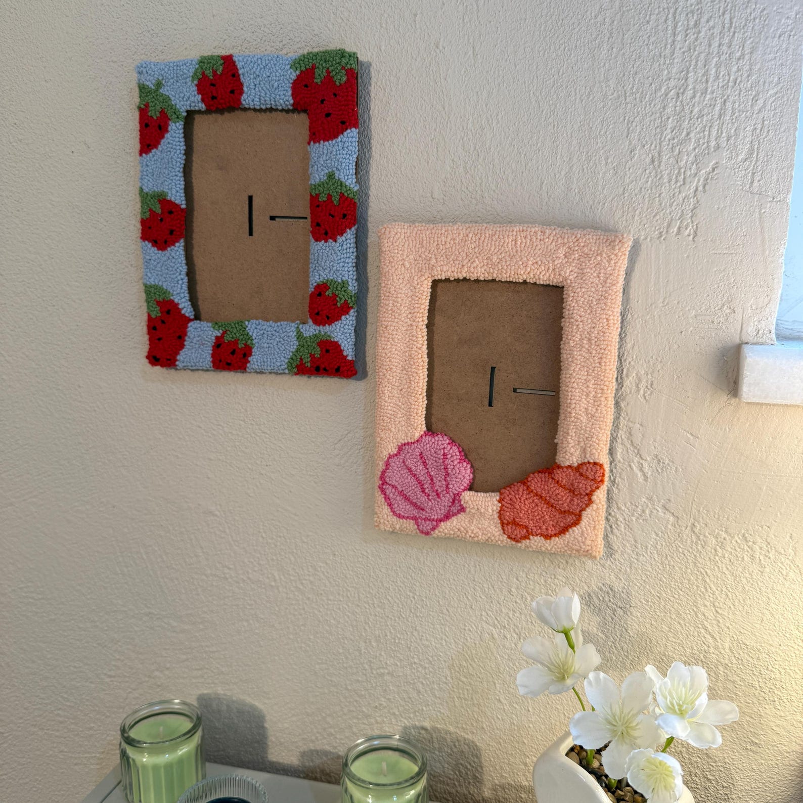 Handmade Punch Needle Picture Frame | Home Decor | 4x6 Picture Frame ...