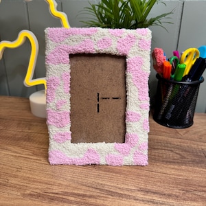 Handmade Punch Needle Picture Frame | Home Decor | 4x6 Picture Frame ...