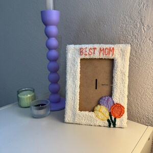 Handmade Punch Needle Picture Frame | Mothers Day Gift | Home Decor ...