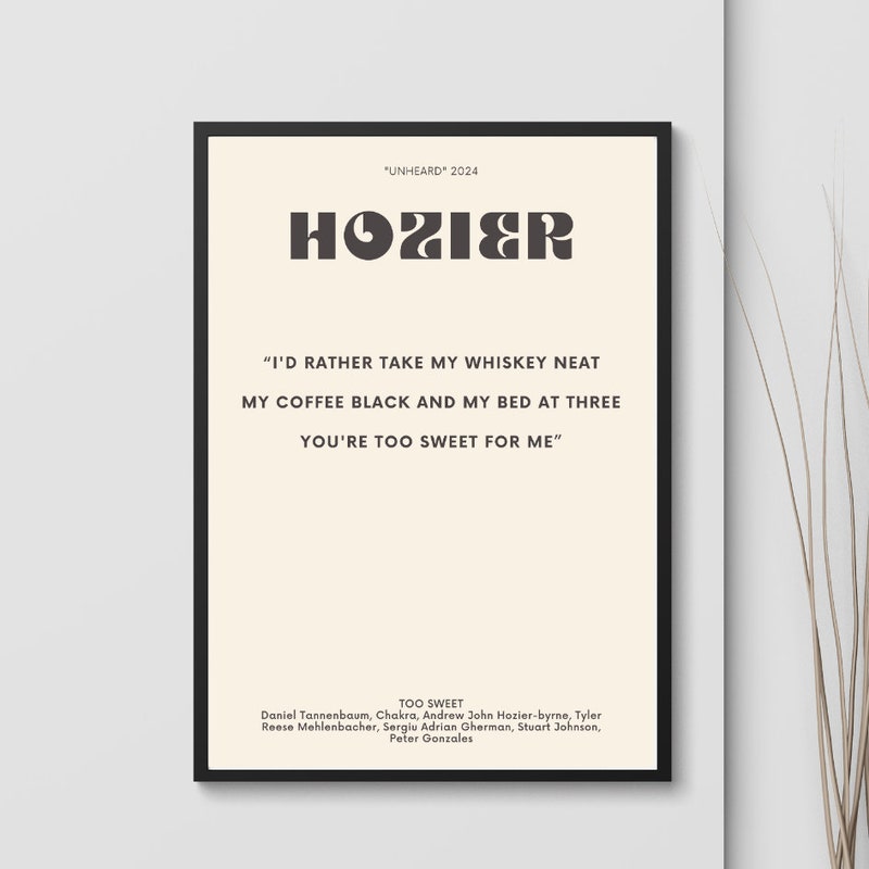Hozier Poster - Etsy