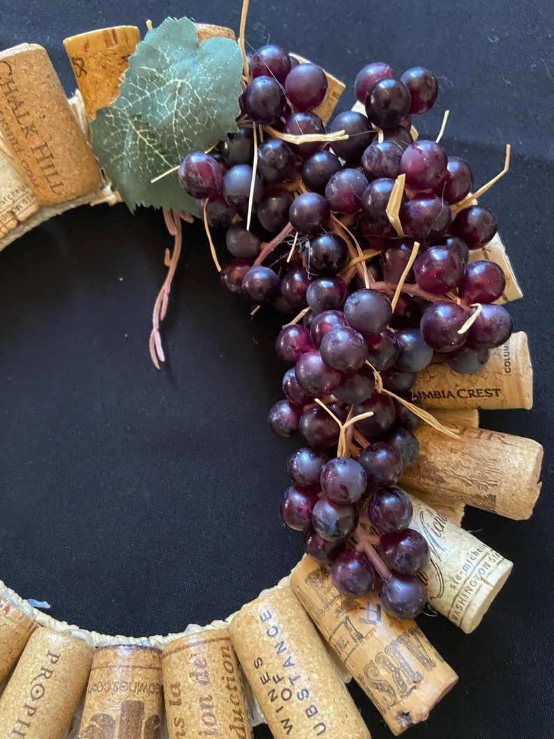 Grapevine Wine Cork Wreath - Etsy