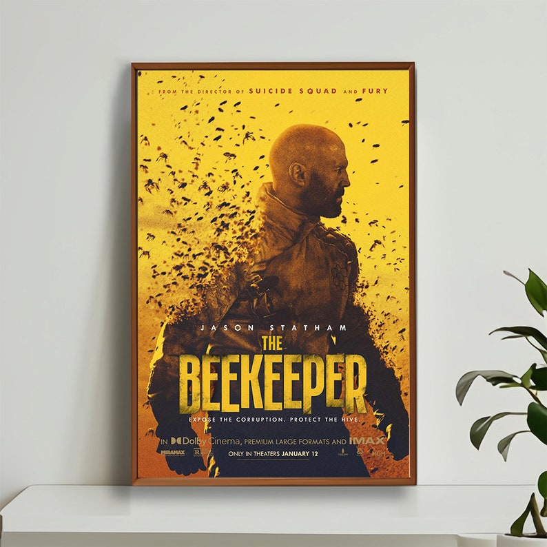 The Beekeeper Movie Poster, Personalized Gifts for Him/her, Canvas Wall ...