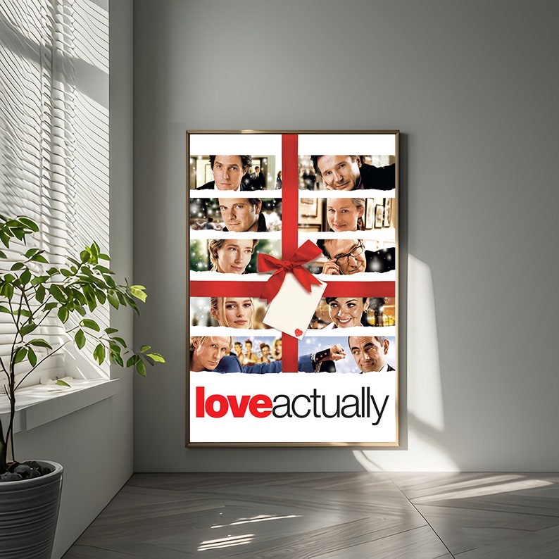 Love Actually Movie Poster, Personalized Gifts for Him/her, Canvas Wall ...