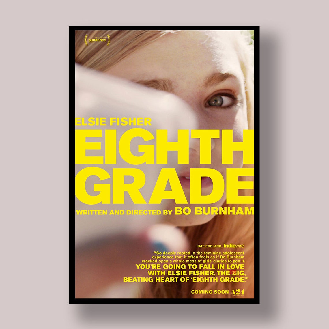 Eighth Grade Movie Poster, Personalized Gifts for Him/her, Canvas Wall ...