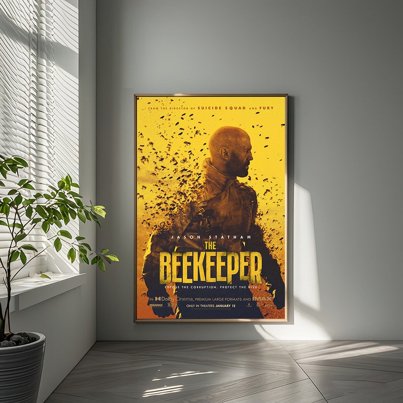 The Beekeeper Movie Poster, Personalized Gifts for Him/her, Canvas Wall ...