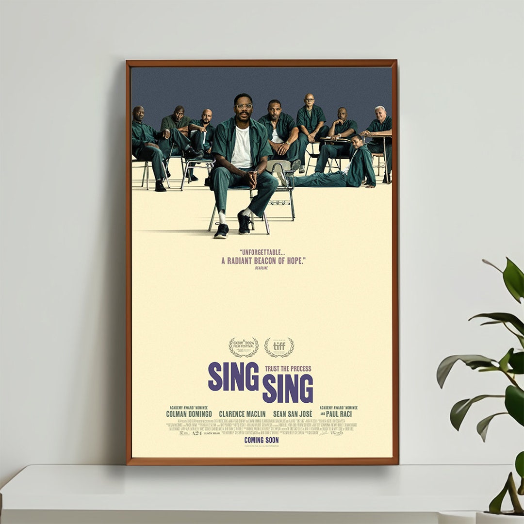 Sing Sing Movie Poster, Personalized Gifts for Him/her, Canvas Wall Art ...