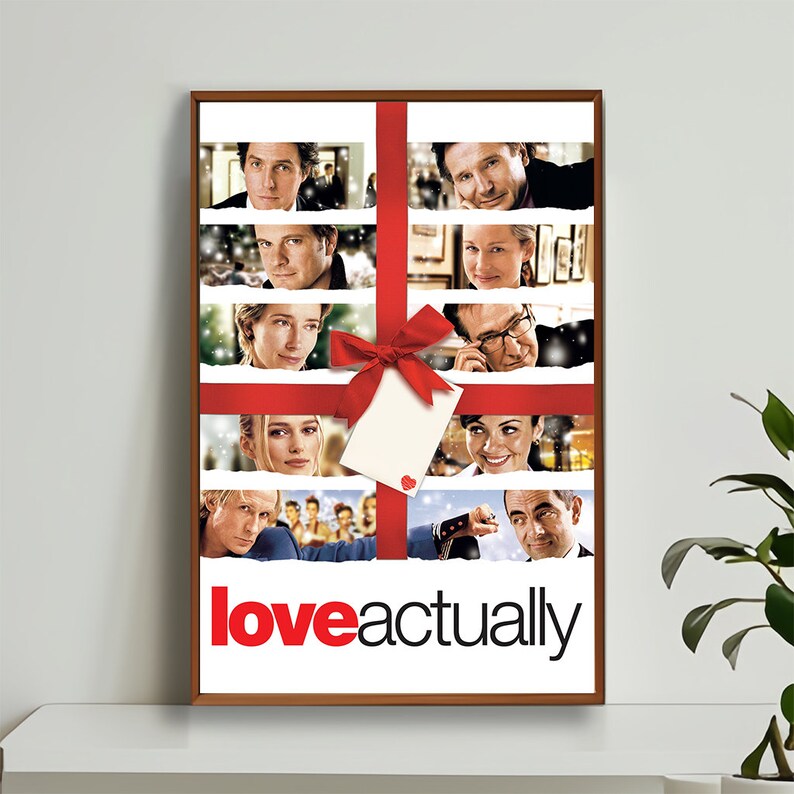 Love Actually Movie Poster, Personalized Gifts for Him/her, Canvas Wall ...