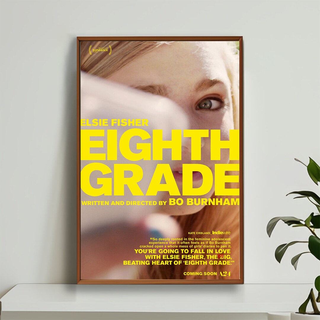 Eighth Grade Movie Poster, Personalized Gifts for Him/her, Canvas Wall ...